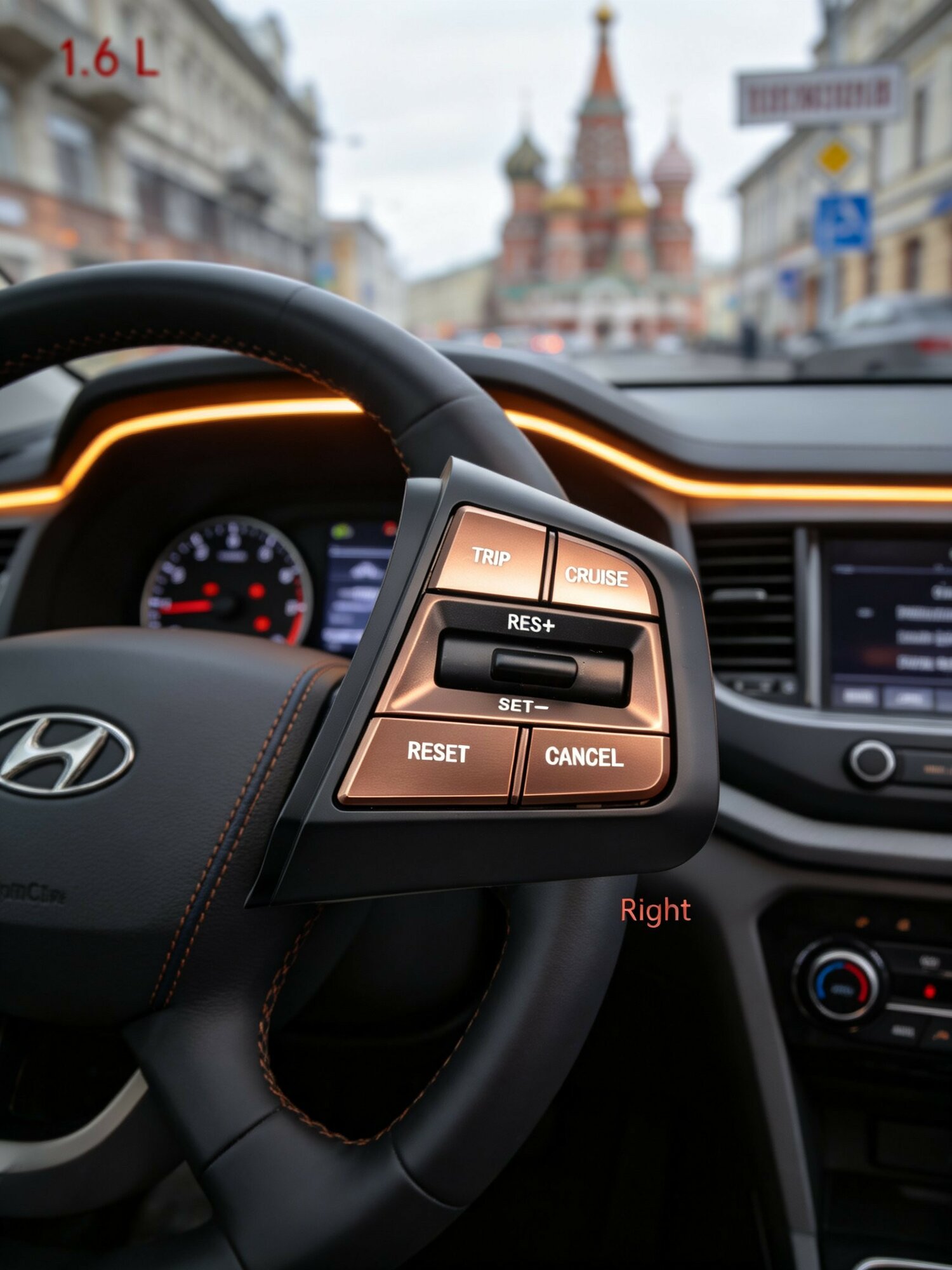 Блок кнопок круиз-контроля для Hyundai Creta ix25, для комплектации с обычной приборной панелью 1.6L и 2.0L 2015-2021 96710C90104X