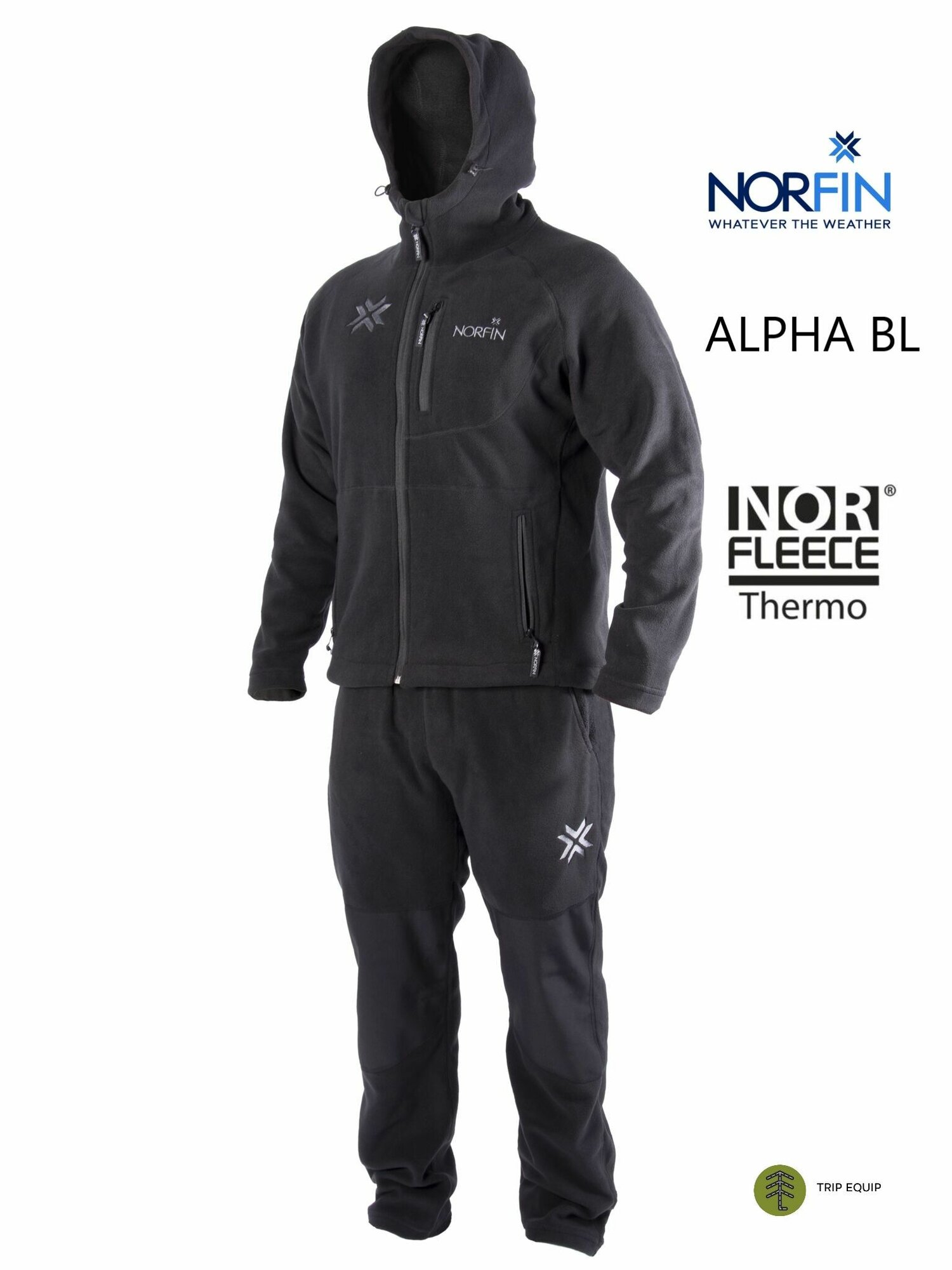 Костюм флисовый Norfin ALPHA BL р. M (380002-M)
