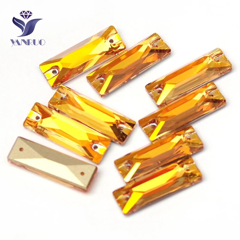 Стразы YANRUO 3255, 9x26mm, Metallic Sunshine, 12шт