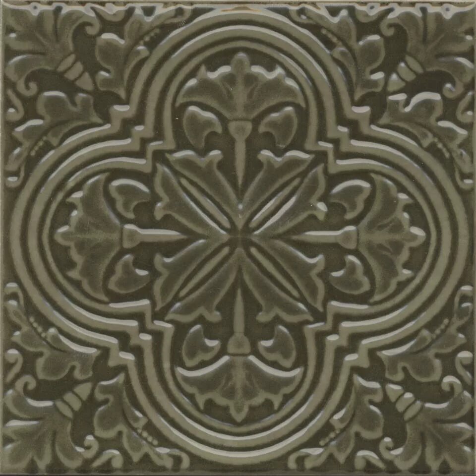 Керамическая плитка Kerama Marazzi KMD3STA002BN Фес Декор зеленый глянцевый 15x15x(цена за 1 штуку)