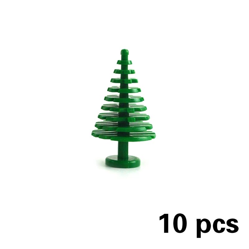 10 шт. зеленые елочки Lego Plant Tree