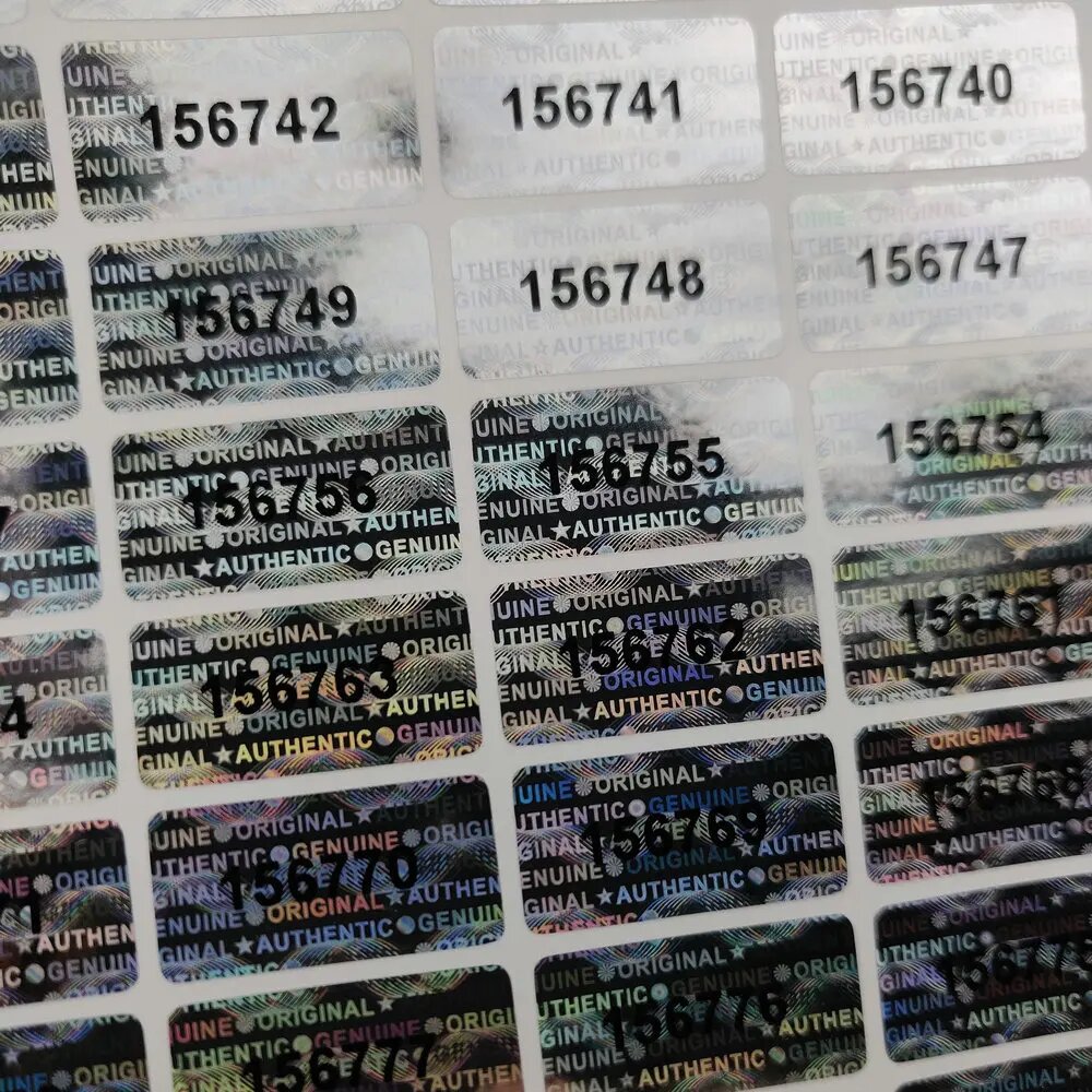 Голографические стикеры ETRONTONDA 20x10 мм, 1000 шт