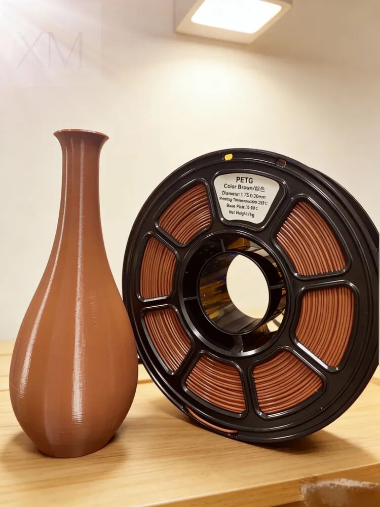 Пластик для 3D принтера PETG 1.75 мм 1 кг Коричневый, для 3D печати