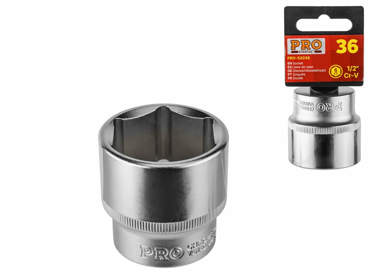 Головка торцевая PRO STARTUL 1/2", размер 32 мм, 6 граней (PRO-52032)