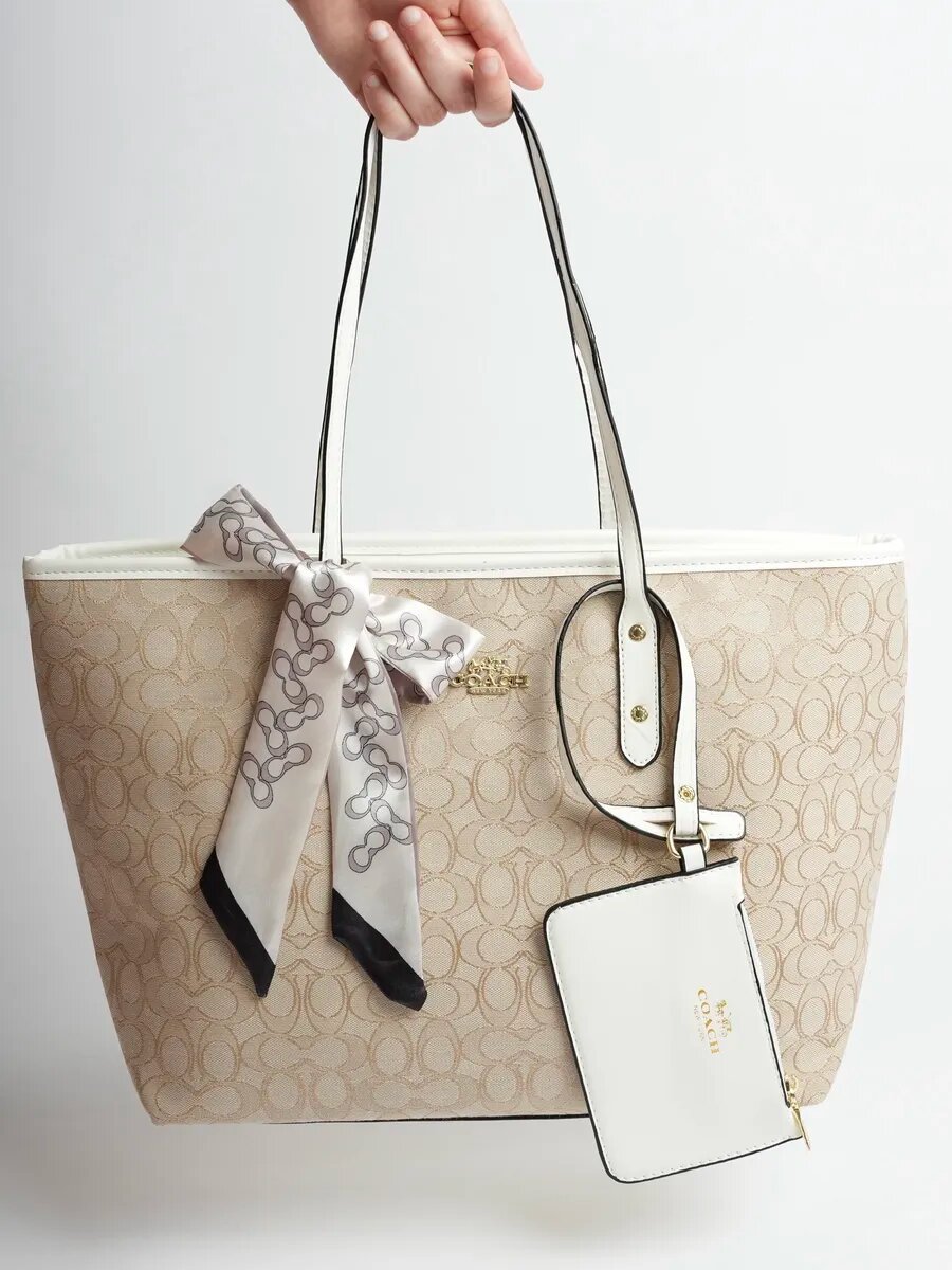 Сумка coach шоппер коуч