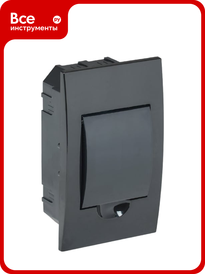 Корпус IEK KREPTA 3 ЩРВ-П-4 IP41, черный, пластиковый MKP12-V-04-41-K02