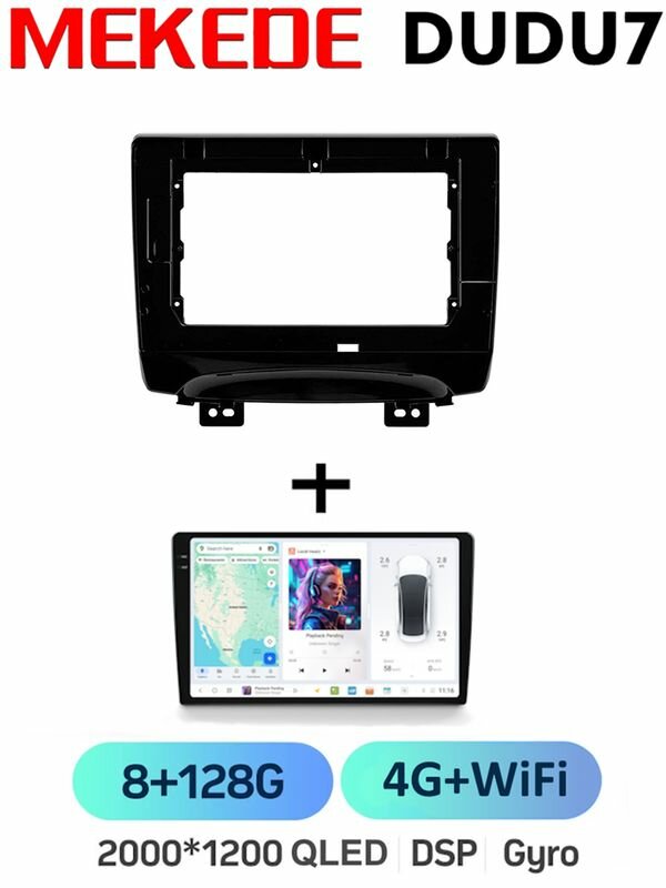 Магнитола Mekede 10" DUDU7 8/128 Gb для JAC Refine S3 2016-2019 carpay Android
