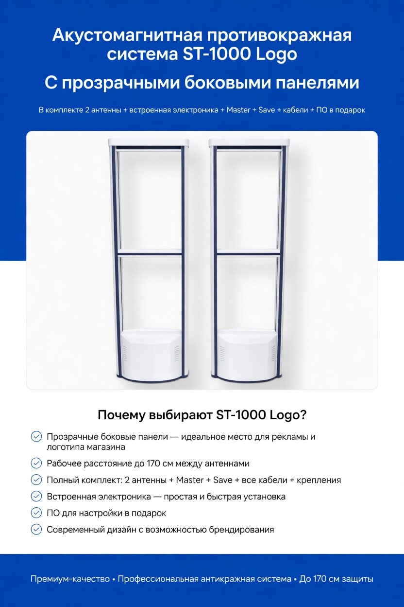 Акустомагнитная противокражная система АМ ( ST-1000 ) Logo