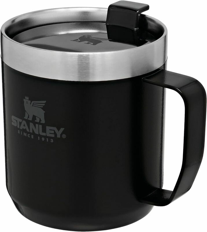 Походная термокружка Stanley Classic Legendary (Ash) (черный матовый / Matte Black)