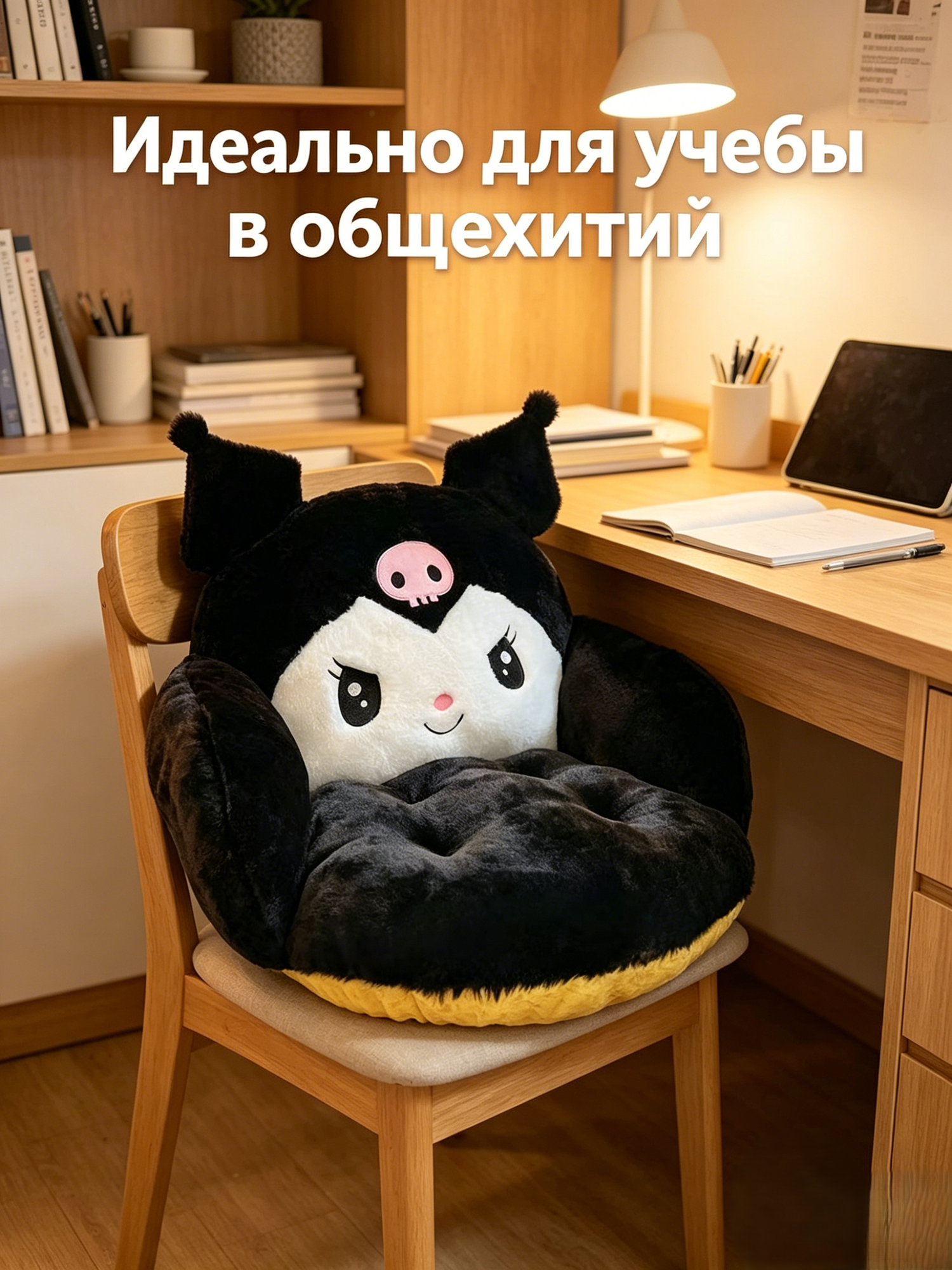 Кресло-пуф Куроми мягкое с поддержкой спины – для дома, учебы и отдыха в комнате — фото 1