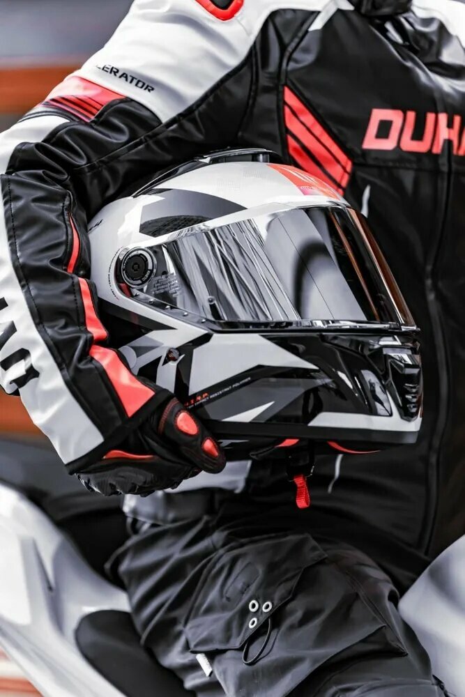 MT HELMETS Мотошлем, цвет: белый, черный, размер: M