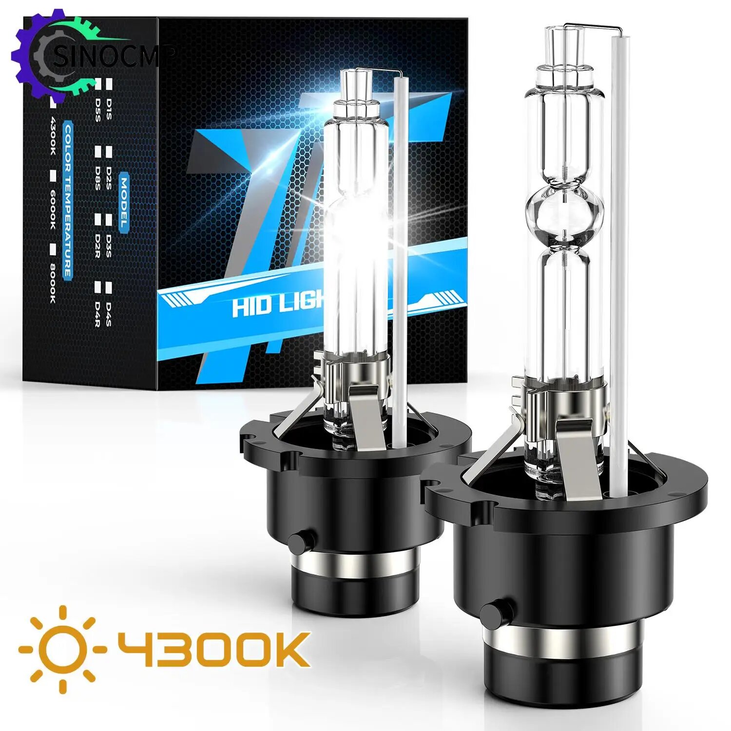 2 шт. D2S HID лампы ксеноновые фары автомобильные светодиодные фары Canbus 35 Вт 4300 К стандартные лампы автомобильные фары аксессуары замена