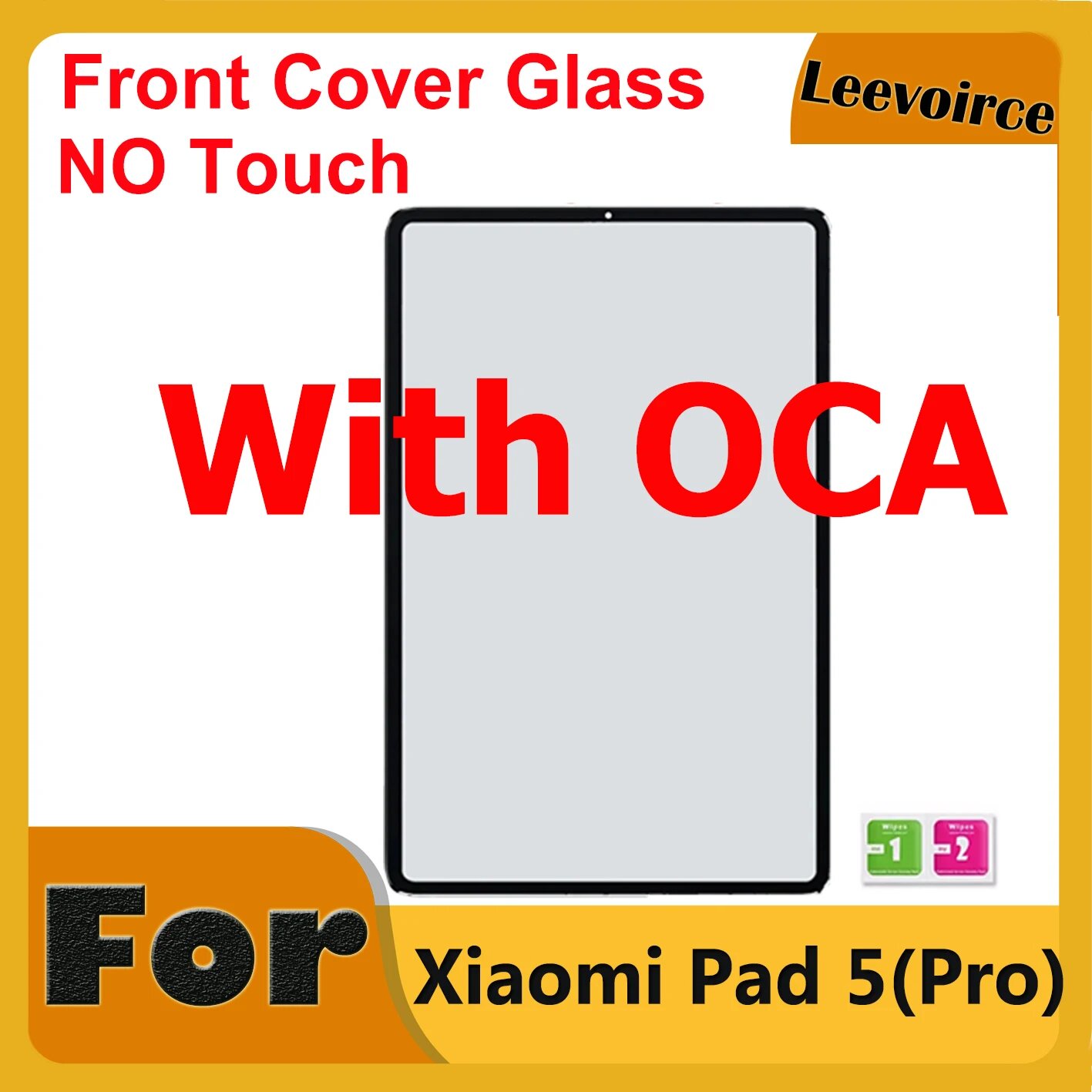 Сенсорная панель для Xiaomi Pad 5/Pad 5 Pro, Orig With OCA, черная