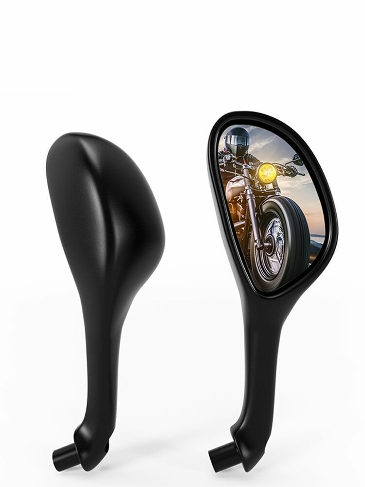 Зеркала заднего вида для Gilera Runner 50 125 180 200 FX/FXR/VX/VXR — пара сменных зеркал M8 правая резьба, чёрные