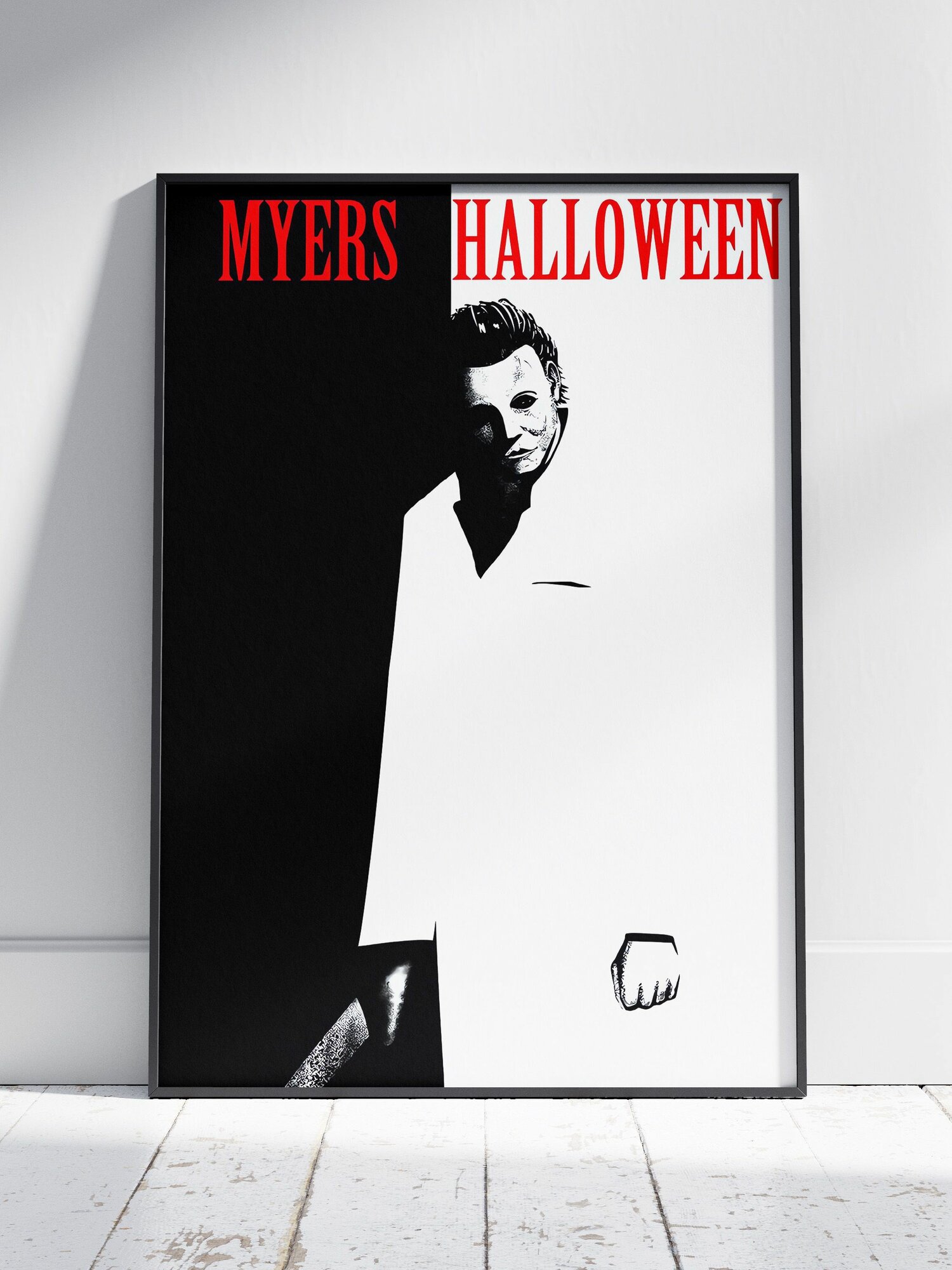 Плакат на стену для интерьера Хэллоуин (Halloween - Майкл Майерс 57) - Постер по фильму, кино, хоррору формата А3 (30x42 см)