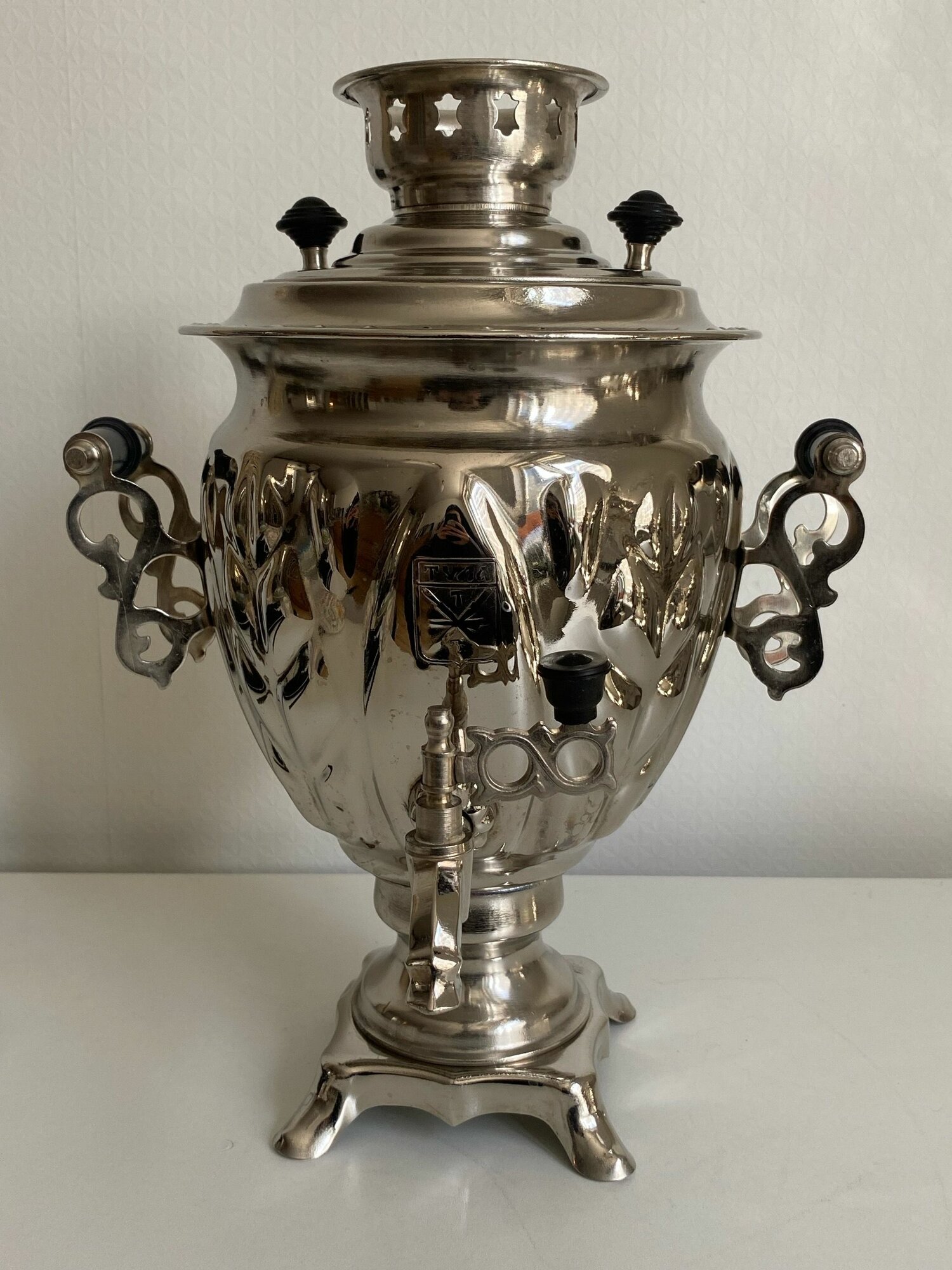 Самовар электрический "Тула" 3 литра. ЗШВ. 1984 год. Знак качества. СССР. Со шнуром. Рабочий.