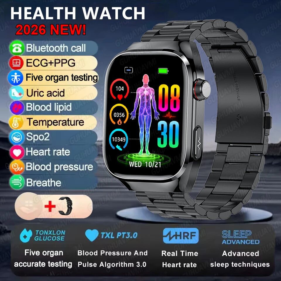 Умные часы Health Watch 2025 Black Steel