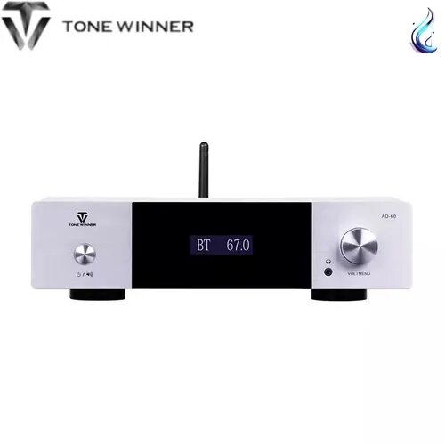 Комбинированный усилитель мощности Bluetooth hifi TONEWinner AD-60 SILVER с декодированием ЦАП без потерь домашний кинотеатр