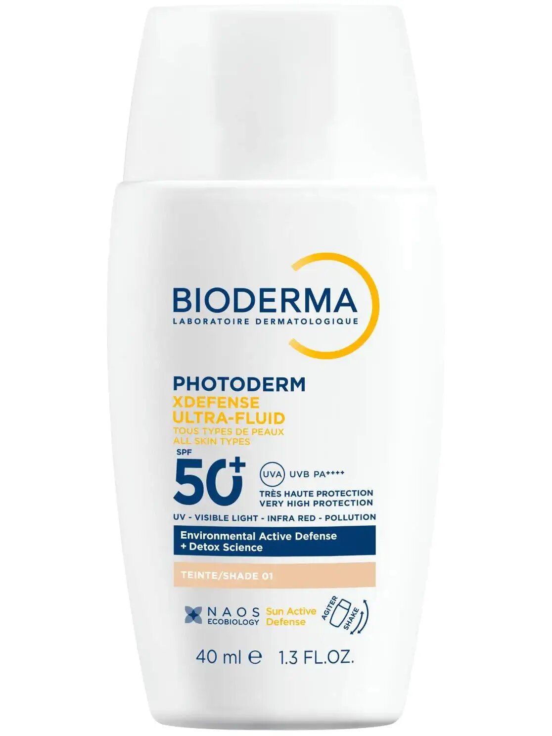 Биодерма Фотодерм Xdefense SPF 50+ Солн. флюид (очень свет.)40мл
