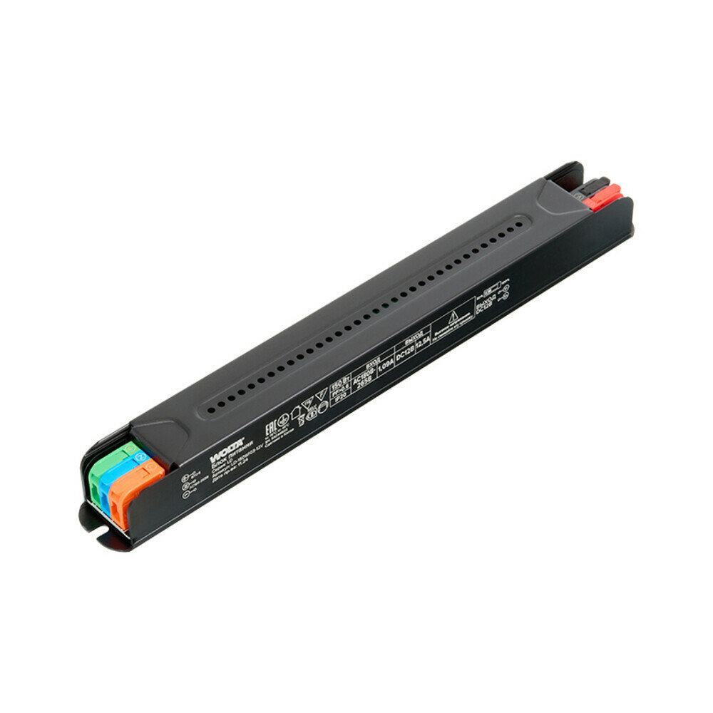 Блок питания для светодиодной ленты Wolta 230/12 В 150 Вт IP20 (LD-150W/03-12V)