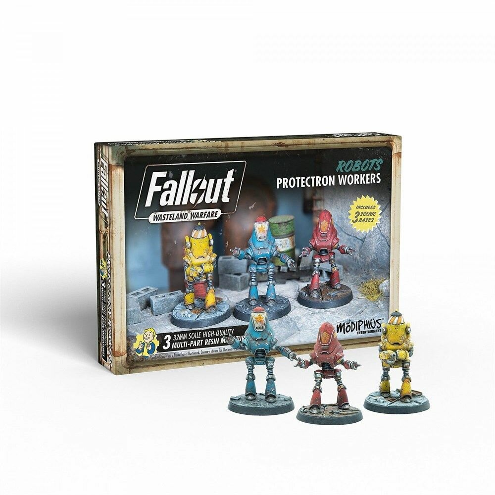 Набор Fallout: Wasteland Warfare - Robots: Protectron Workers — фото 1