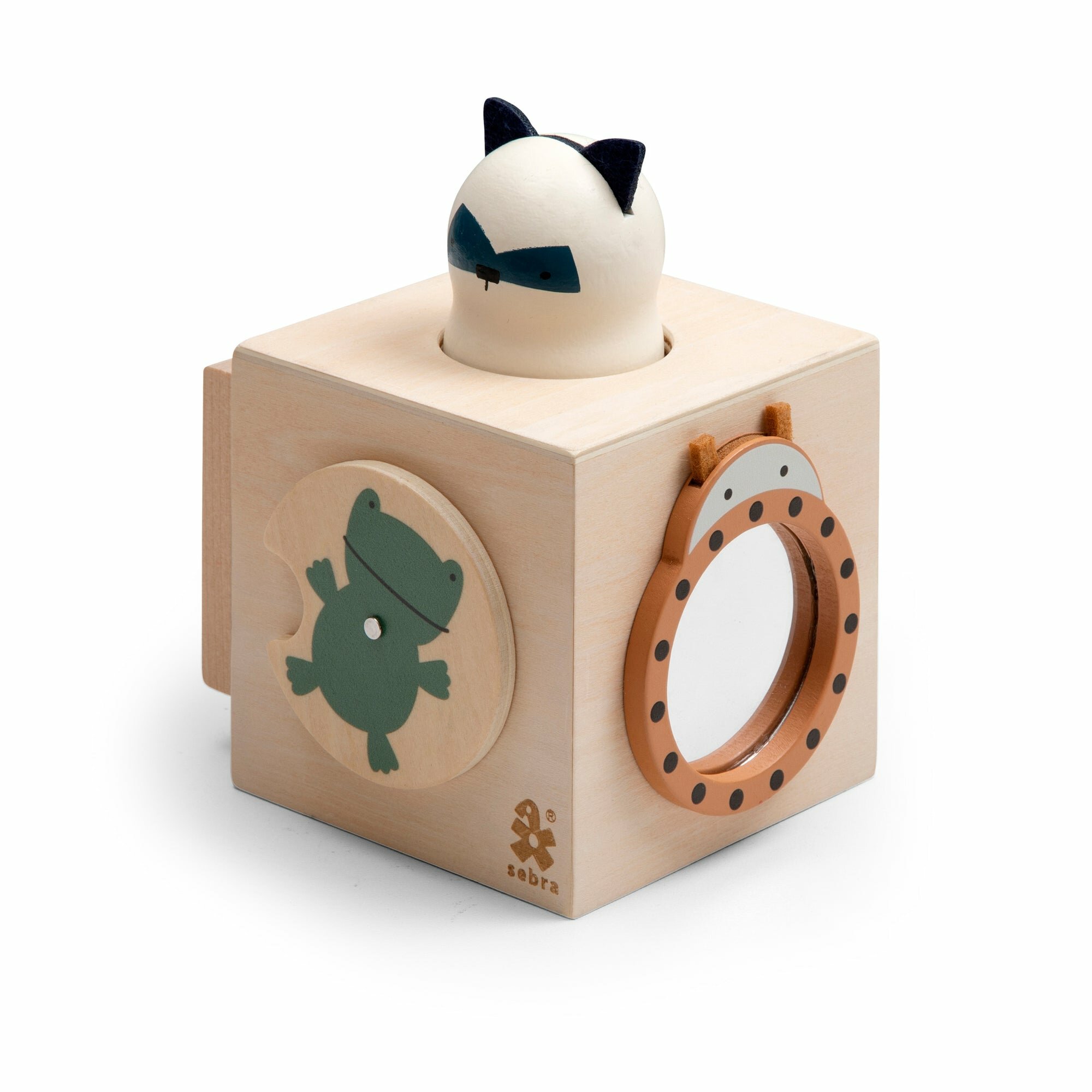 Развивающая игрушка Sebra - Развивающий куб Woodland "Лесная природа", 10+ мес. - Себра SEB-301730036
