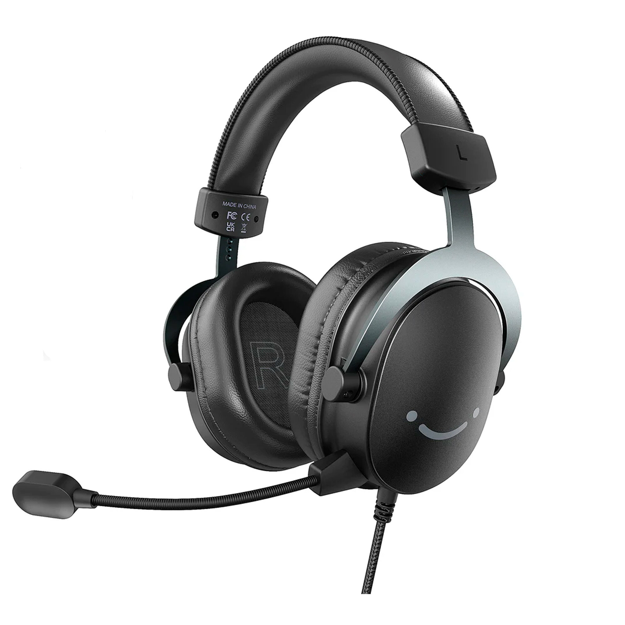 Проводная полноразмерная игровая гарнитура Fifine H9 black, гибкий микрофон