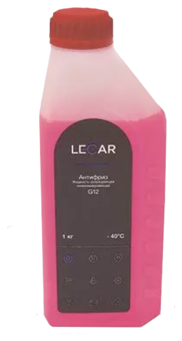Антифриз Lecar G12 готовый -40C красный 1 л 000041210