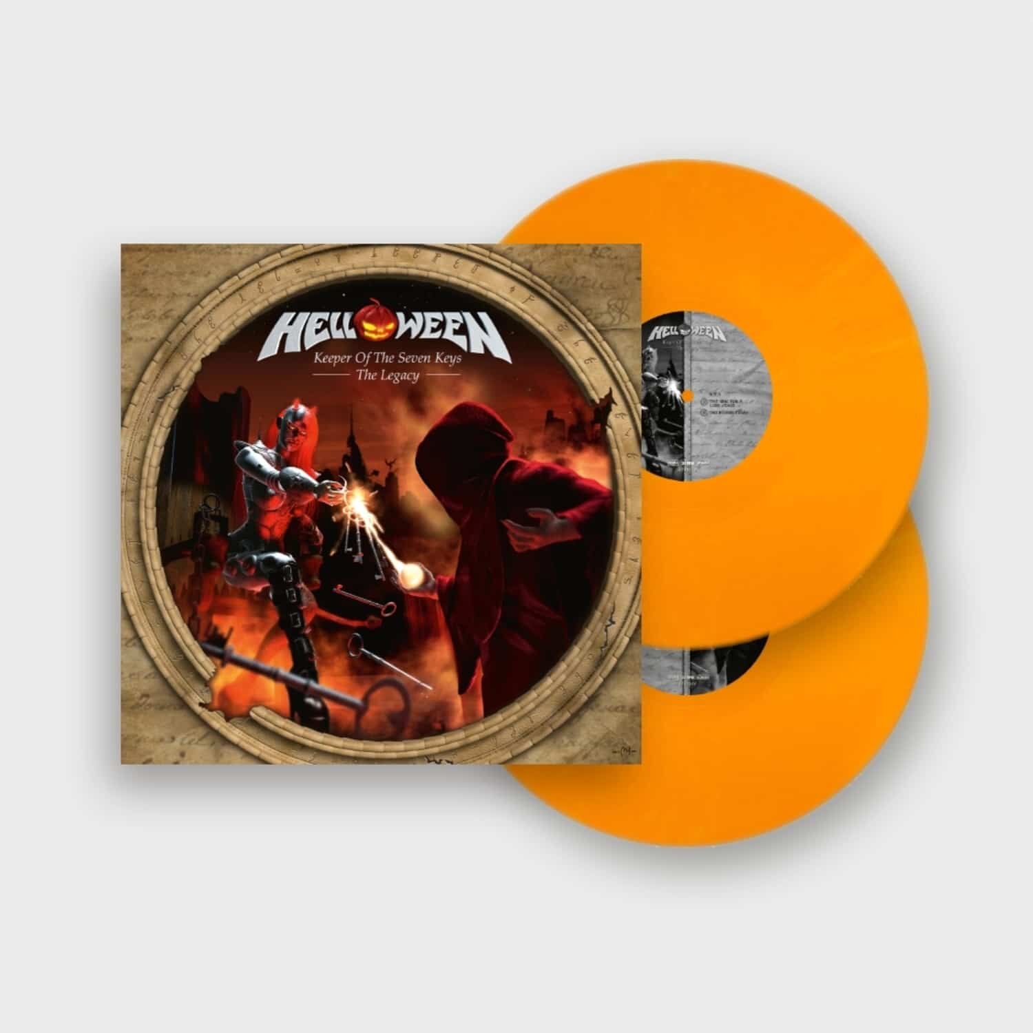 Helloween. Keeper Of The Seven Keys - The Legacy (2LP Ltd/Red Orange/White Marbled Vinyl/Reissue/Виниловая пластинка)