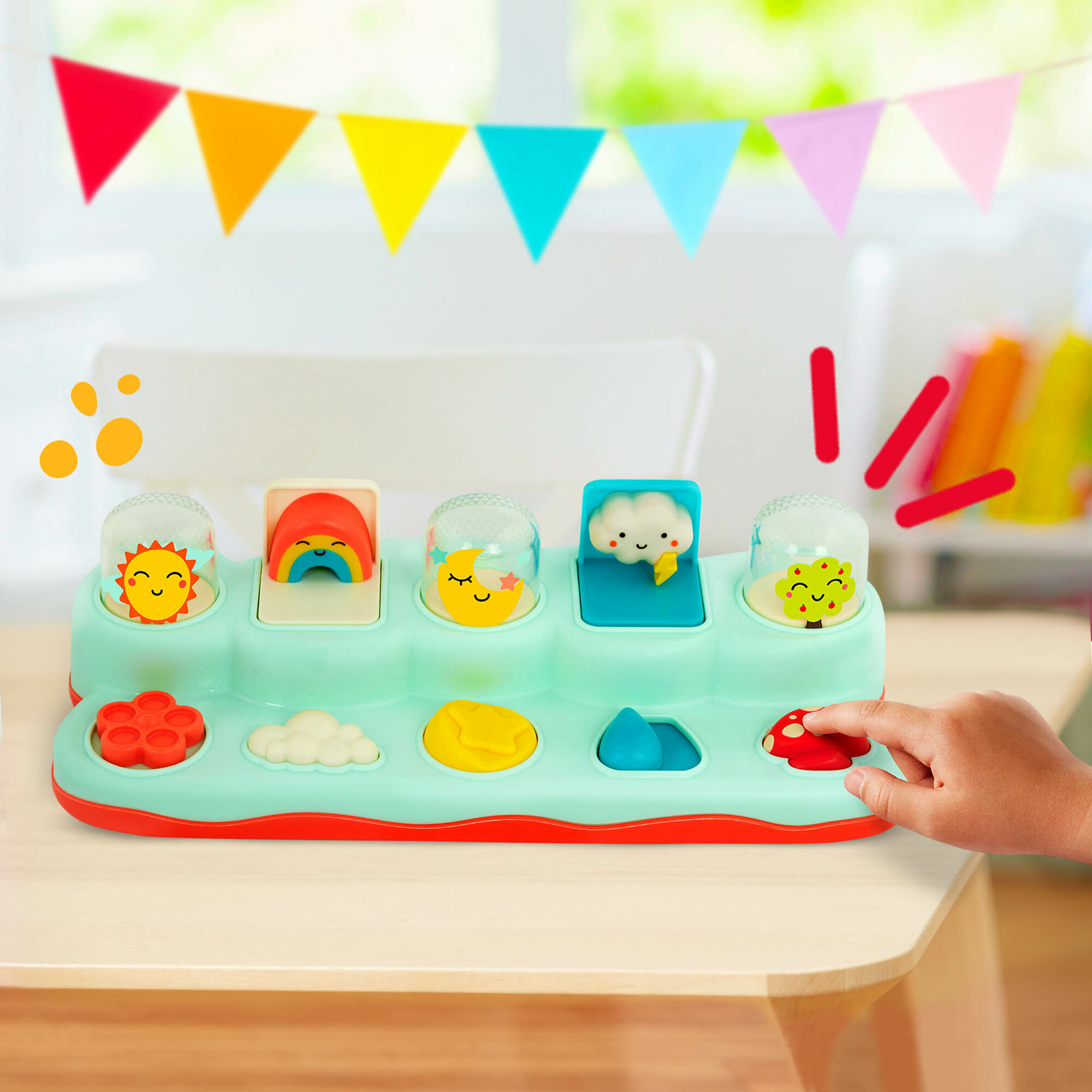 Развивающая игрушка B.Toys - Игрушка-выскакиватель Pop-Up Buddies, 18+ мес. - Би. Тойс BX2063Z