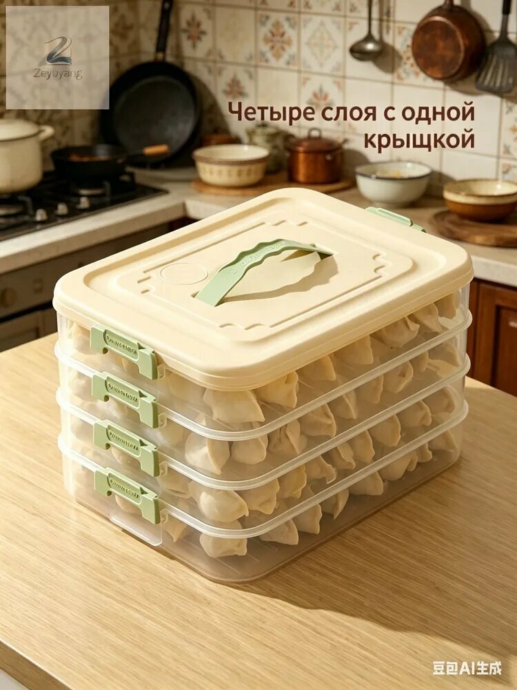Контейнер пищевой, 4 шт