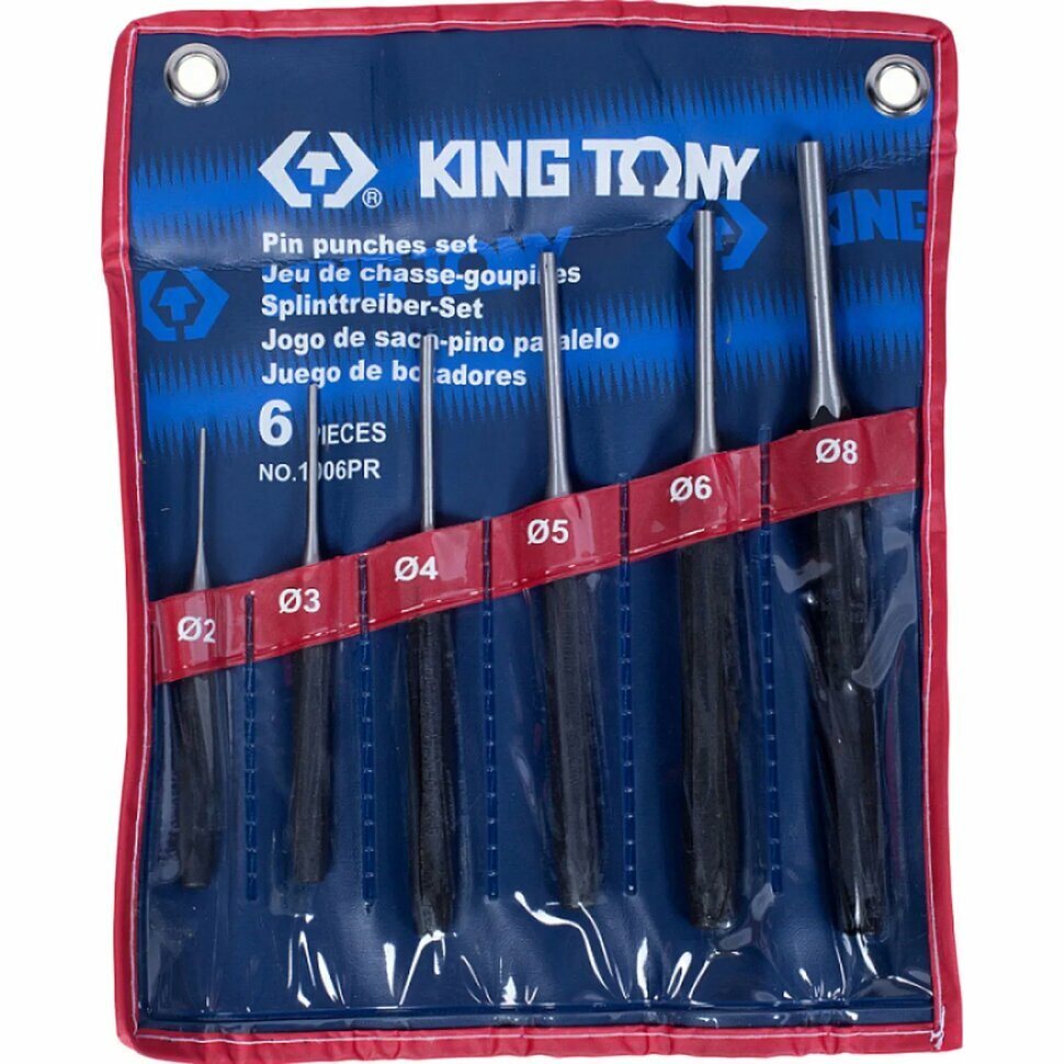 Набор выколоток, 6 предм. KING TONY 1006PR, 1763325