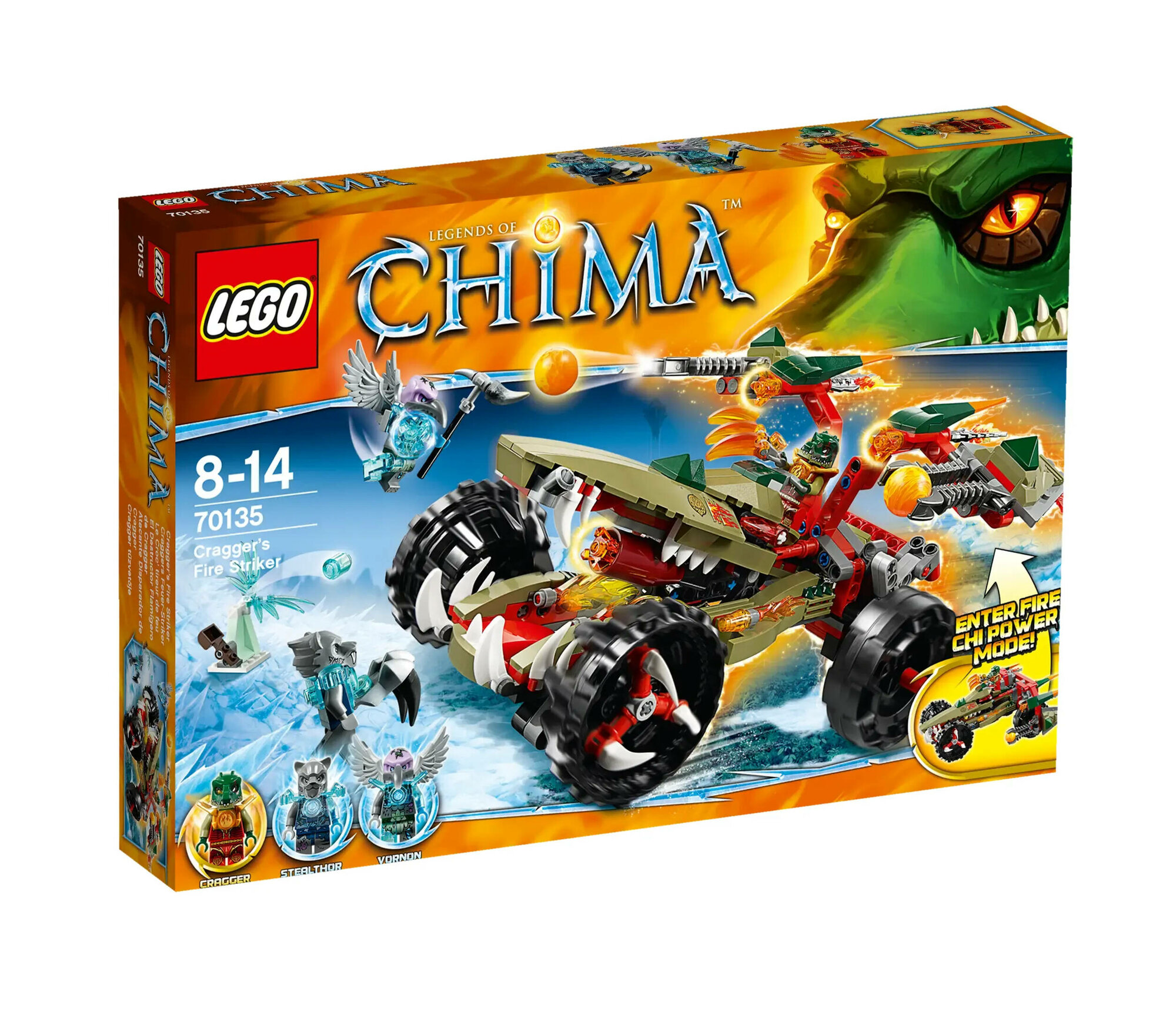 Конструктор LEGO Legends Of Chima 70135 Огненный штурмовик Краггера, 380 деталей, от 8 лет