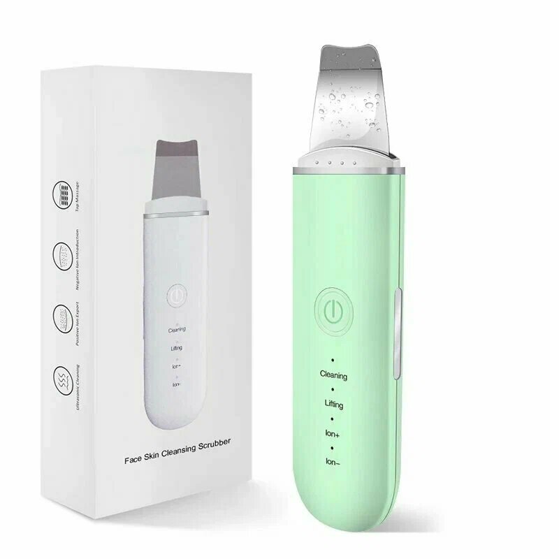 Xiaomi ультразвуковой скрабер для лица, удаление черных точек, Green with box