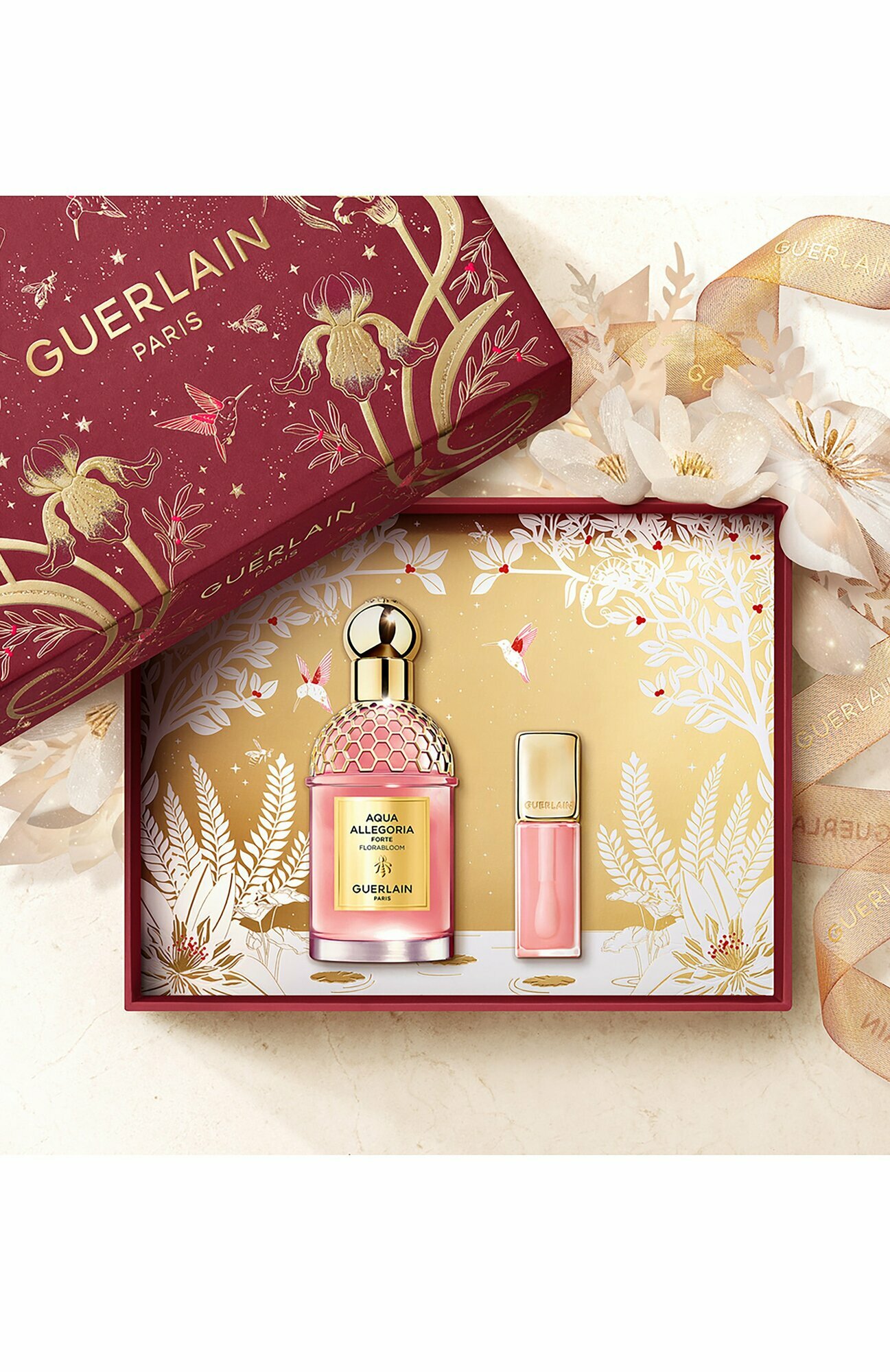 Guerlain Aqua Allegoria Forte Florabloom 75 мл парфюмерная вода + 9.5 мл масло для губ