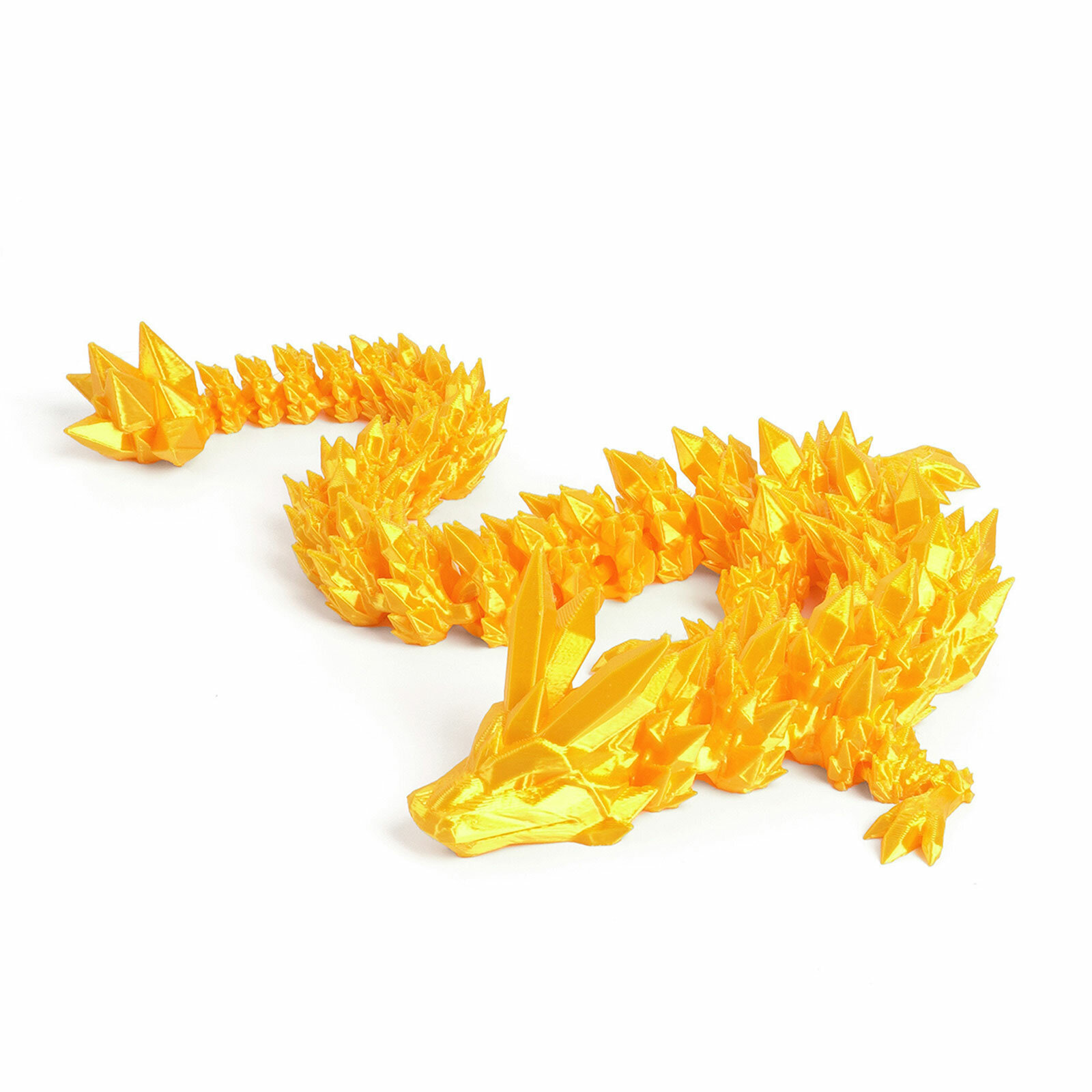 Уникальная 3D-печатная фигурка дракона с яркими цветами для