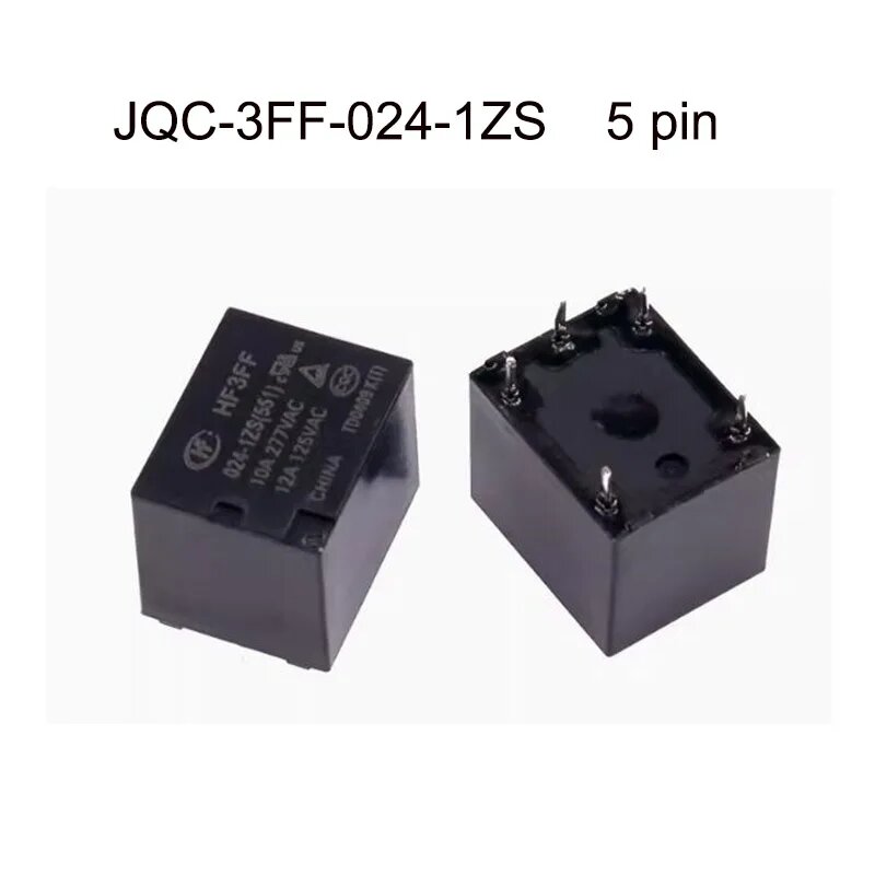 Реле JQC-3FF-005 009 012 024 12VD-1HS 1ZS 4-5 контактное