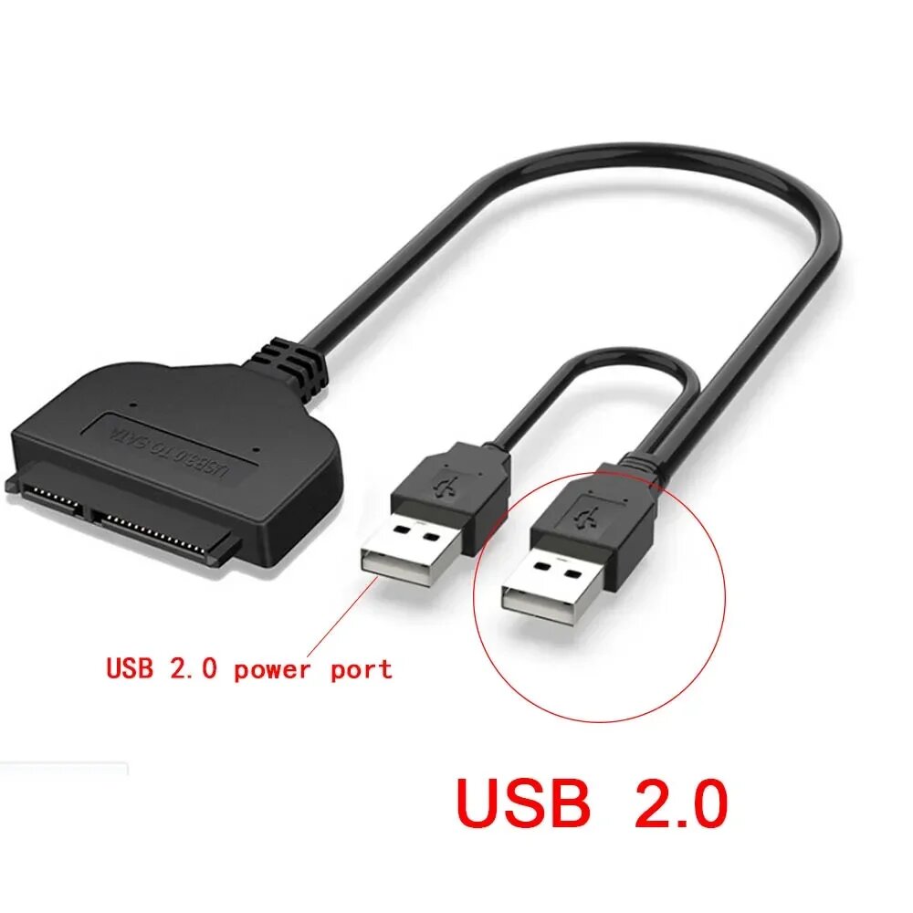 Кабель SATA-USB 3.0/2.0 TYPE-C PzzPss черный USB 2.0 with 2.0
