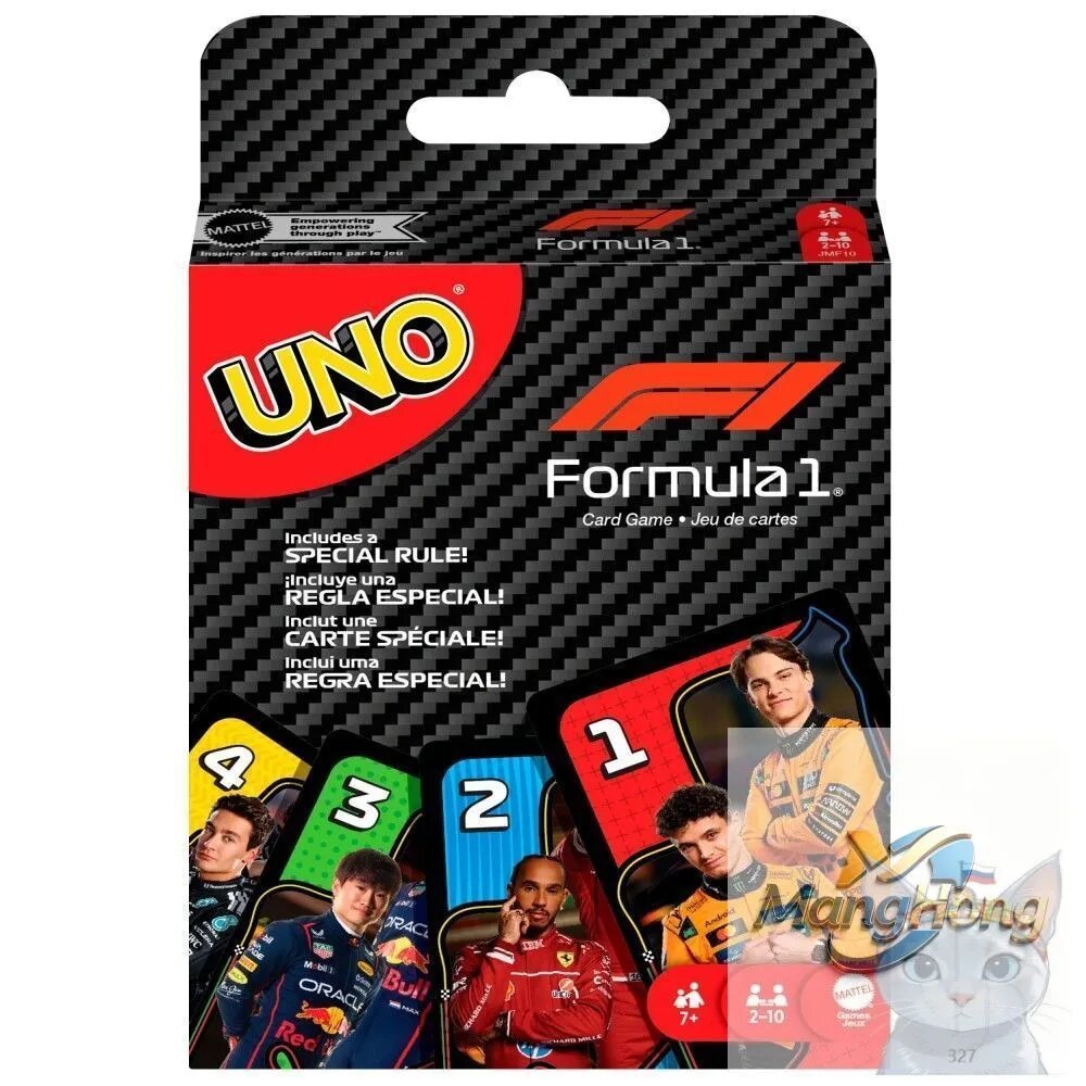 Mattel Games Uno Formula 1 - Настольная карточная игра Формула 1 JMF10