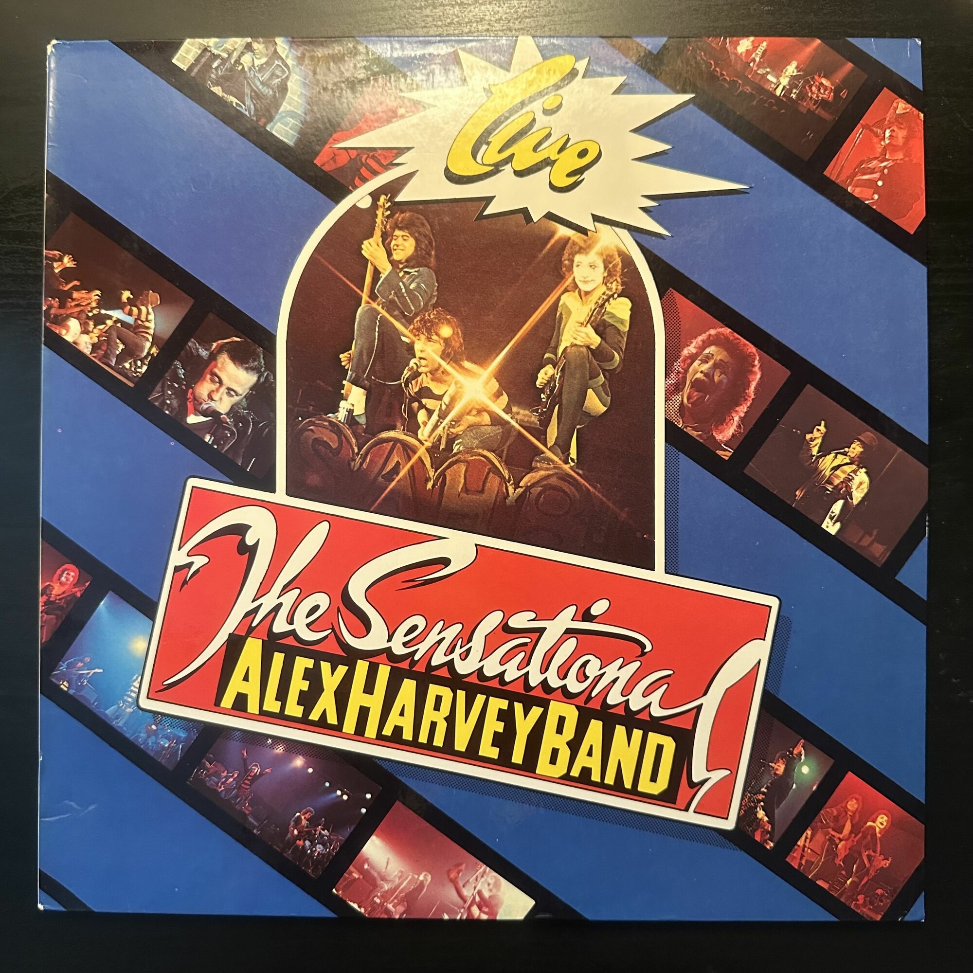 Виниловая пластинка The Sensational Alex Harvey Band Live (Германия 1975г.)