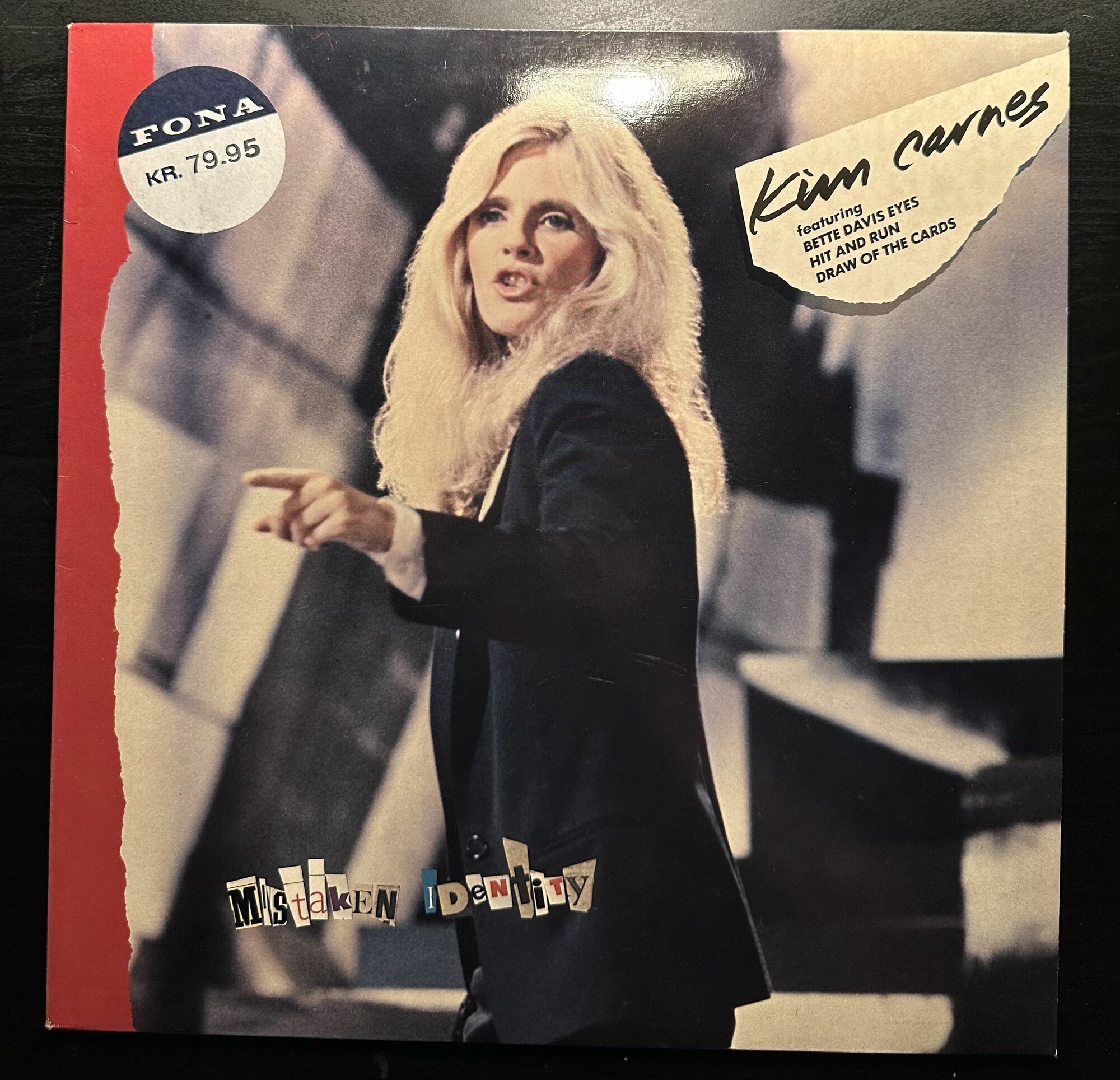 Виниловая пластинка Kim Carnes - Mistaken Identity (Голландия 1981г.)