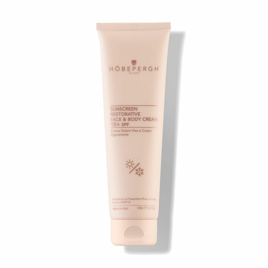 HOBE PERGH Sunscreen Restorative Face & Body Cream 15+ SPF 150 мл - солнцезащитный восстанавливающий крем для лица и тела с SPF 15