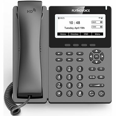 IP-телефон FlyingVoice P22G серый для офисной телефонии