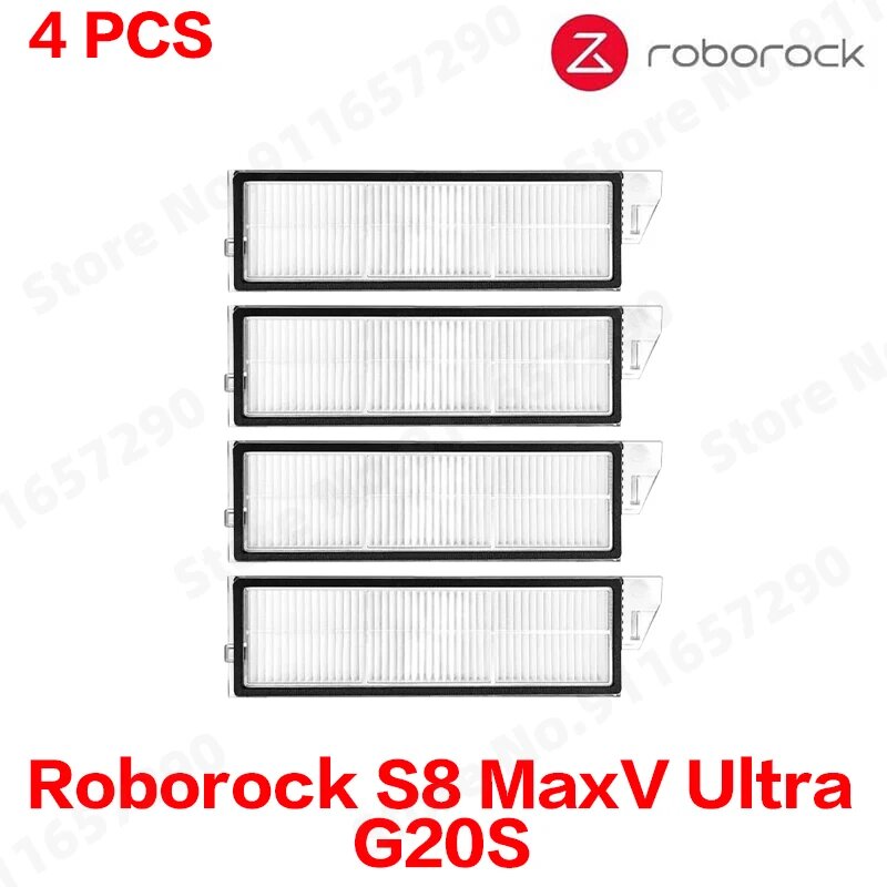 4 шт. Фильтр для Roborock S8 MaxV Ultra G20S, Цвет: 4 Pcs1