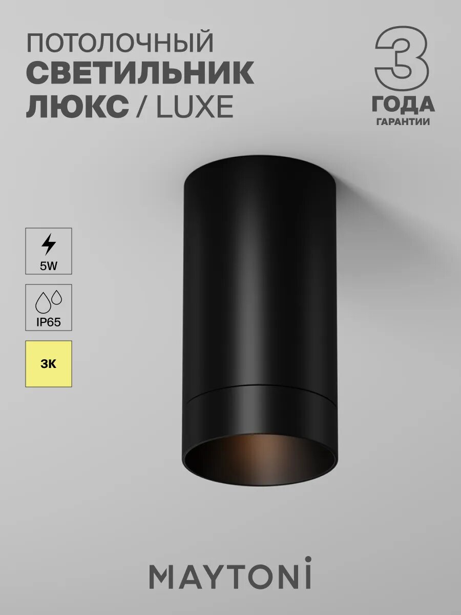 Потолочный уличный светильник Outdoor O500CL-L5B3K, влагозащитный