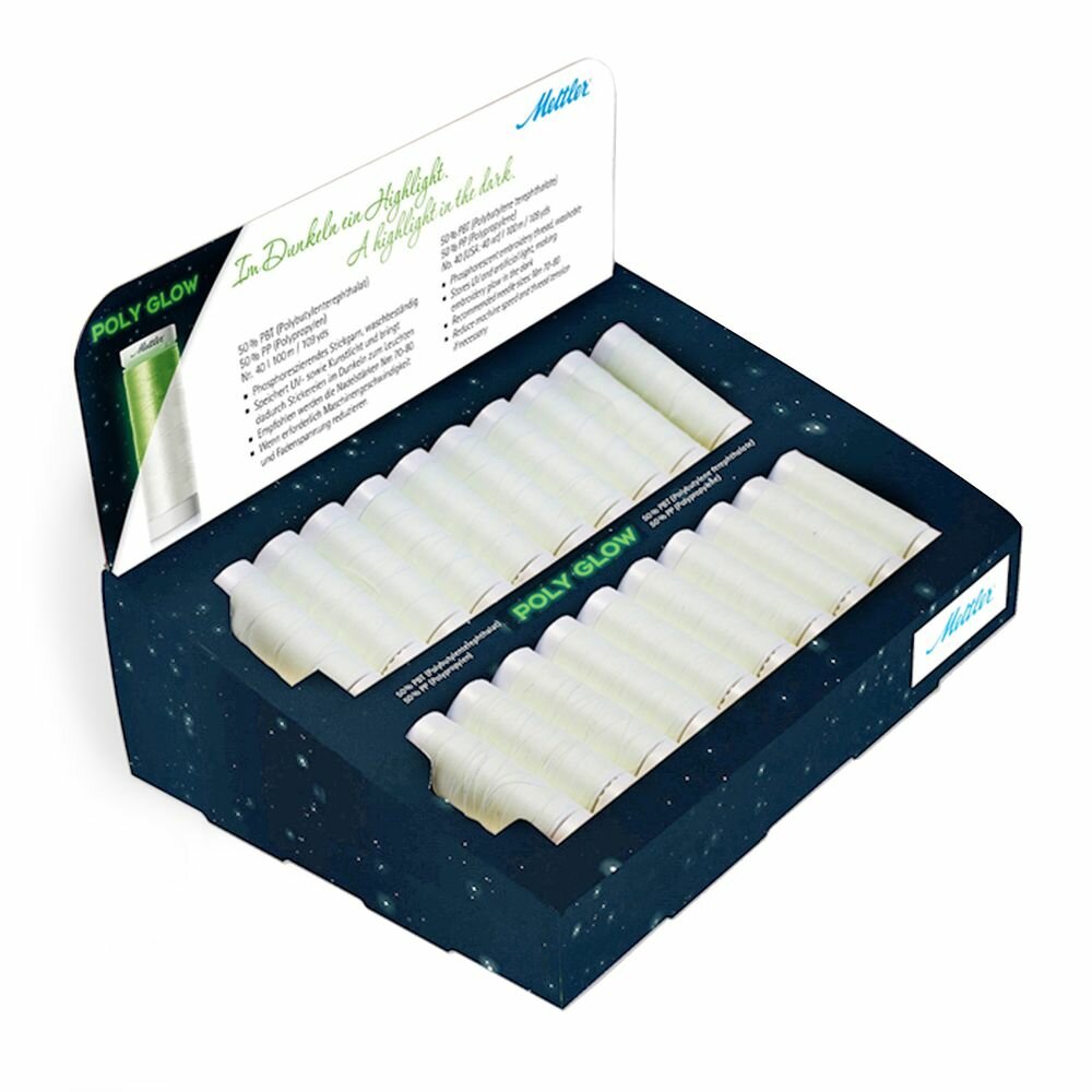 Прикассовый стенд METTLER "Poly Glow", №40, с наполнением нитями, намотка 100 м, 30 катушек