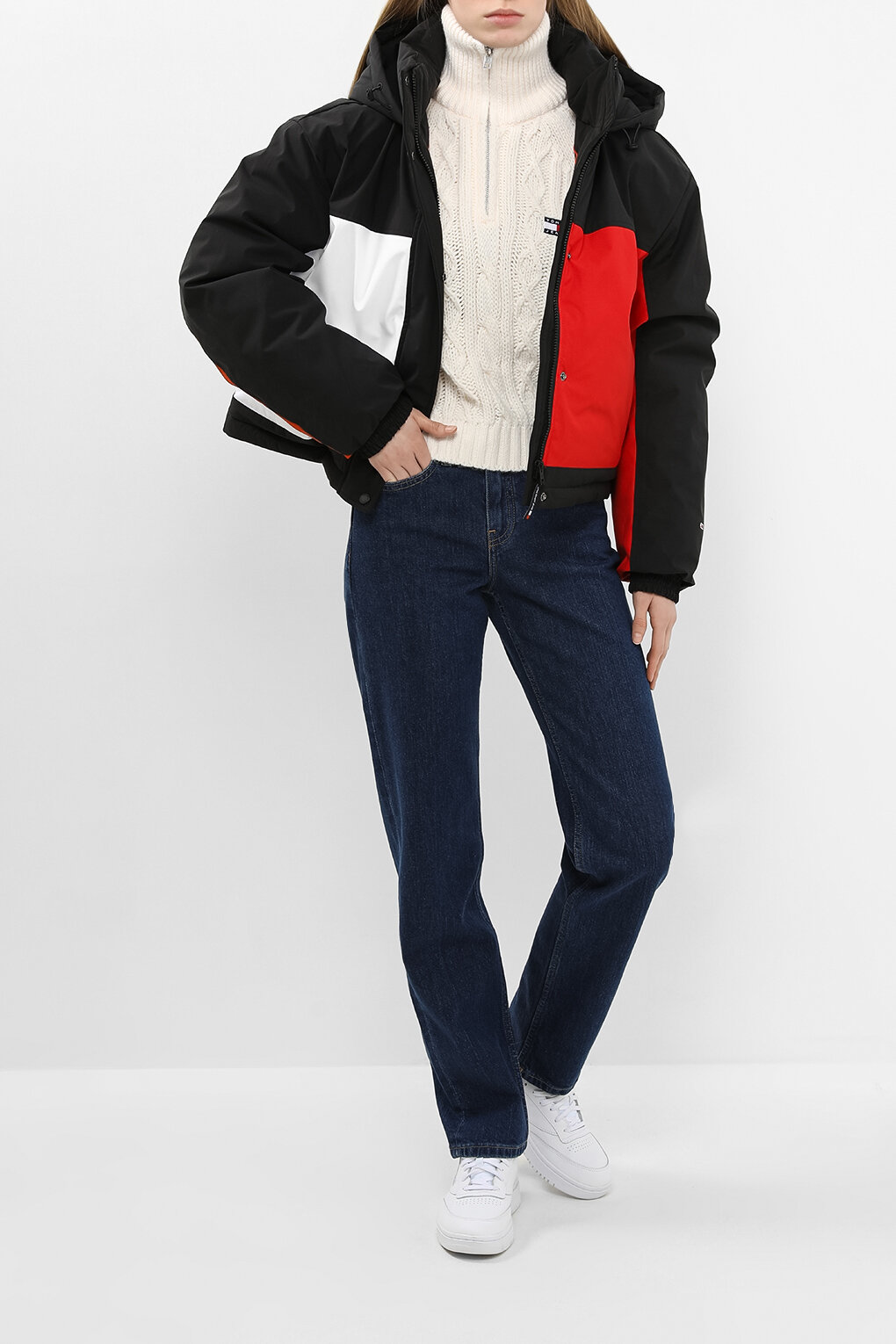 Куртка Tommy Jeans, размер S, черный — фото 1