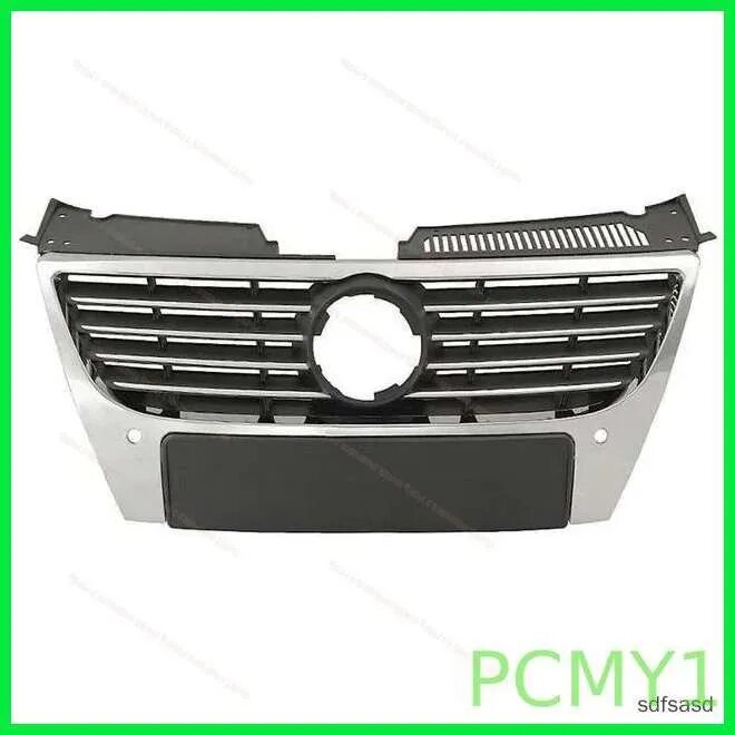 Решетка радиатора для Volkswagen Passat B6 2005-2010 под датчики, с хромированным молдингом, Фольксваген Пассат Б6 решетка радиатора Forward VWPAS05-101, oem 3C0853651ADPWF