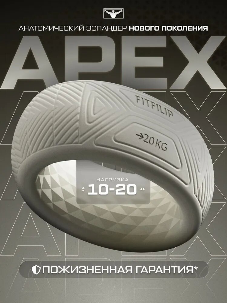 Эспандер кистевой APEX, нагрузка 10-20 кг, двойной