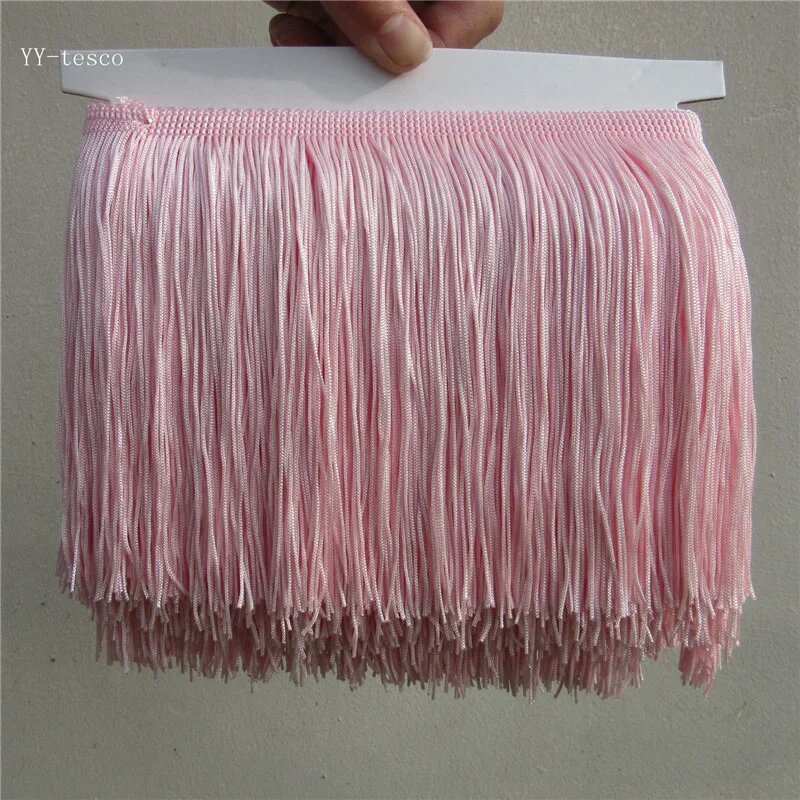 Кружевная бахрома с кисточками YY-tesco Розовый, light pink